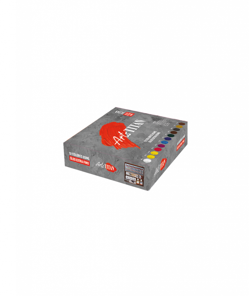 CAJA MADERA ÓLEO TITAN ARTS 10 TUBOS – Comercial Pinturas